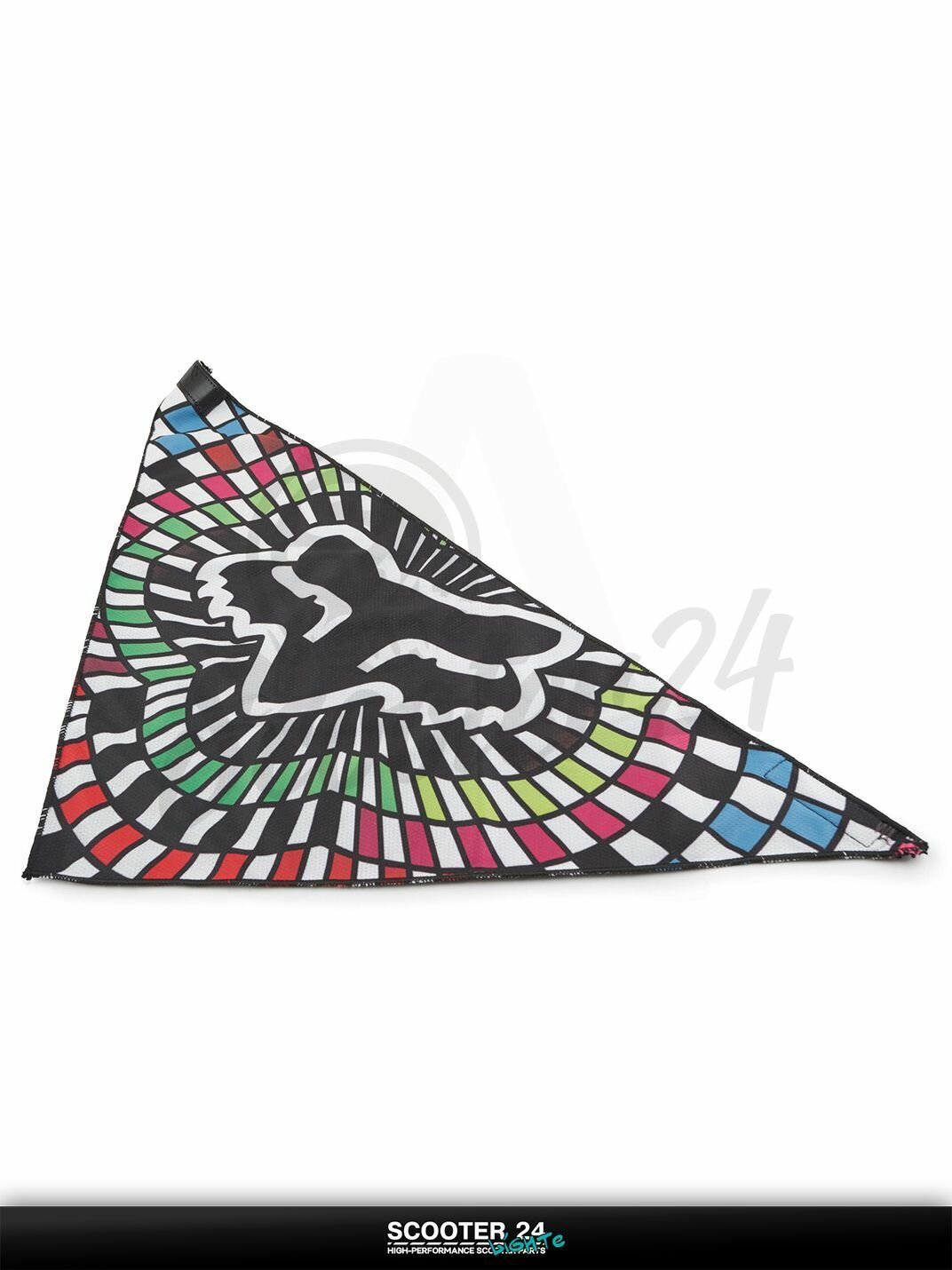 Бандана универсальная для мотоцикла / скутера / мопеда и другой мототехники (FOX, черная, mod: WL-ED004) "KML"