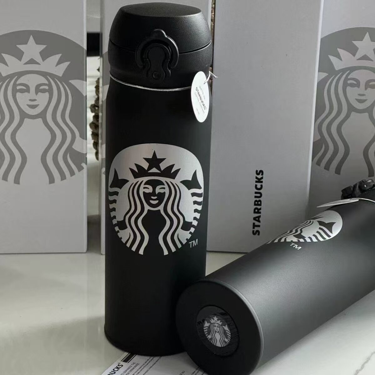Starbucks Термокружка розовая богиня, 350-500 мл