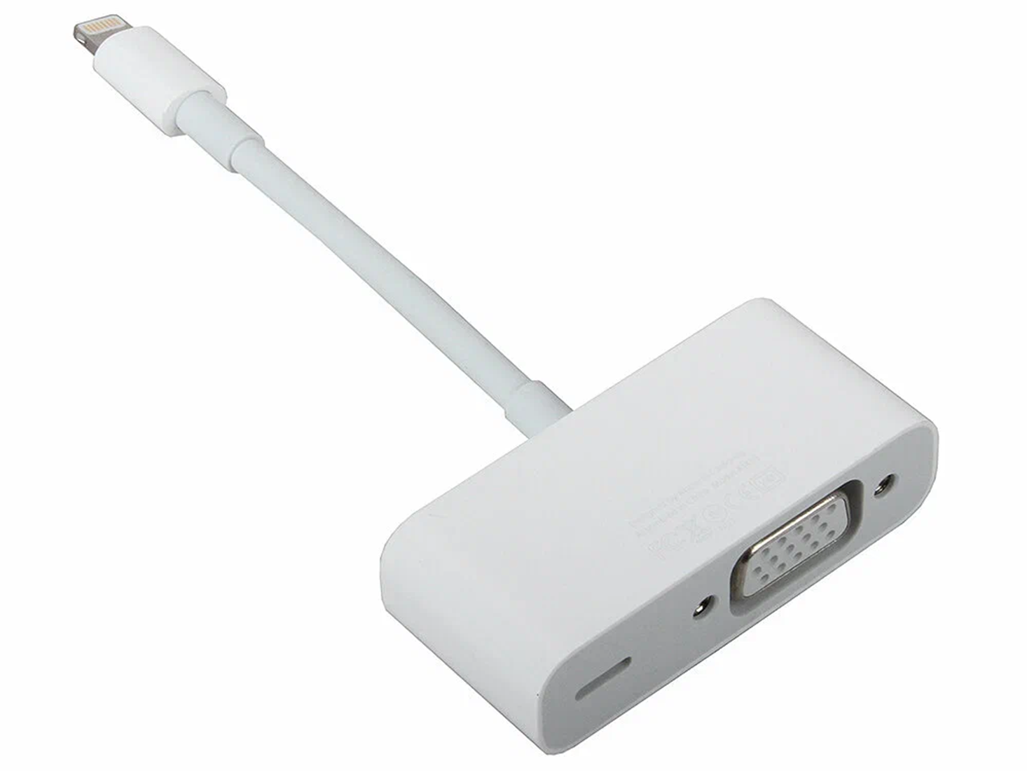 Кабель-переходник Apple Lightning (M)-VGA (F)/Lightin (F), белый
