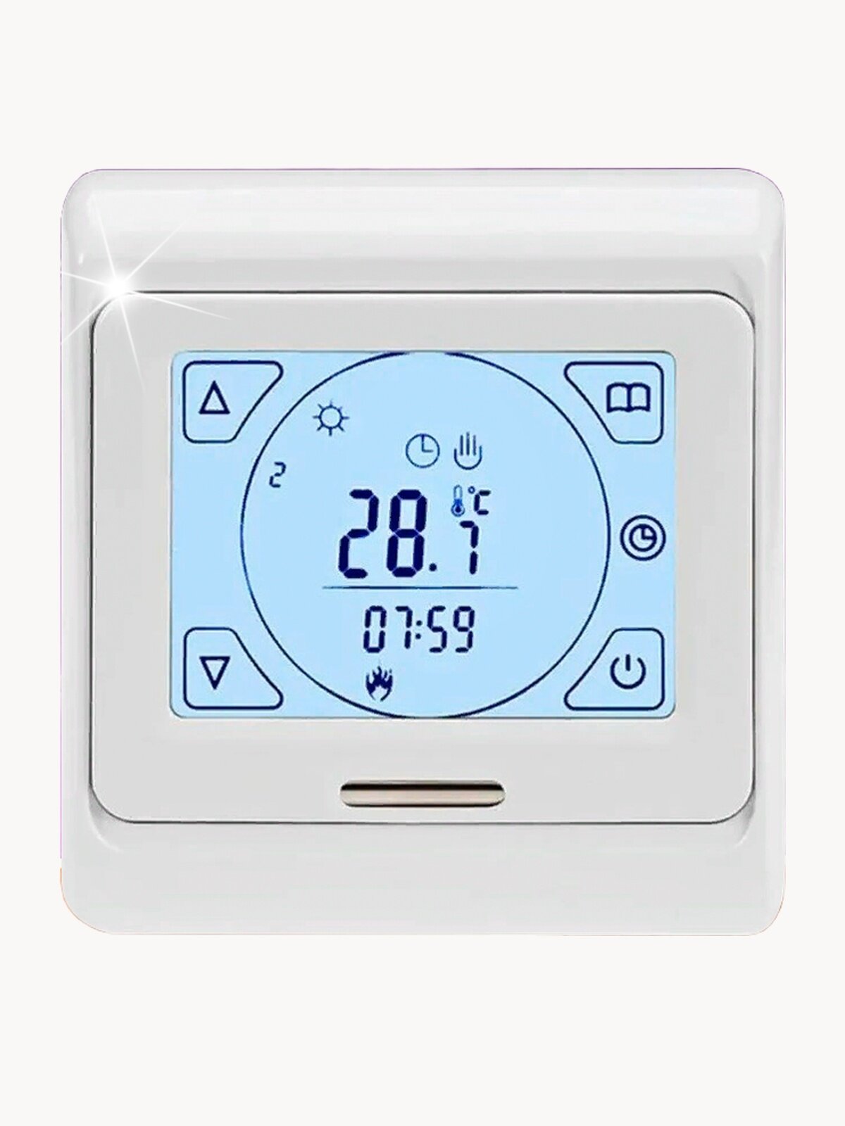 Терморегулятор Varmel RTC 91.716 белый программируемый для теплого пола