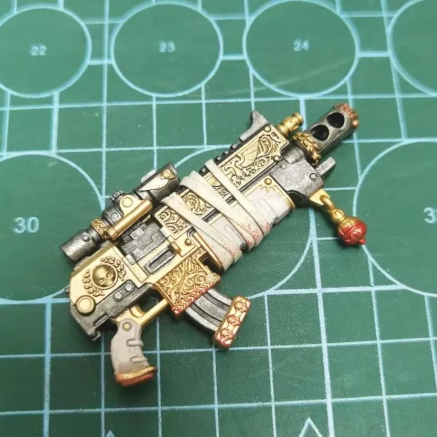JOY TOY Warhammer 1/18 Ultramarines Relic Secundus Armour с винтовкой Artificer Toy Accessory 7