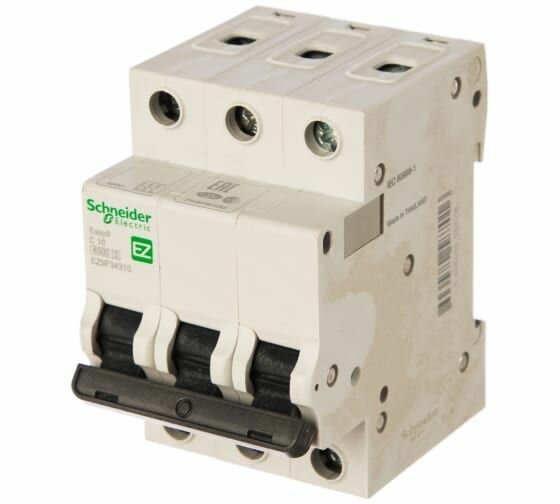 Выключатель автоматический 3п 10A C 4,5кА EASY9