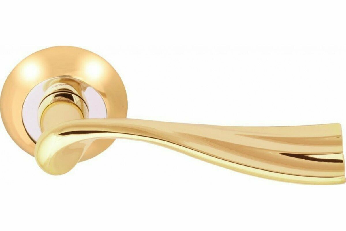 Ручка дверная межкомнатная, поворотная, нажимная Vilardi Джина GP золото