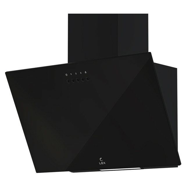 Вытяжка LEX MOZA 450 BLACK 45см 650куб стекло чёрный