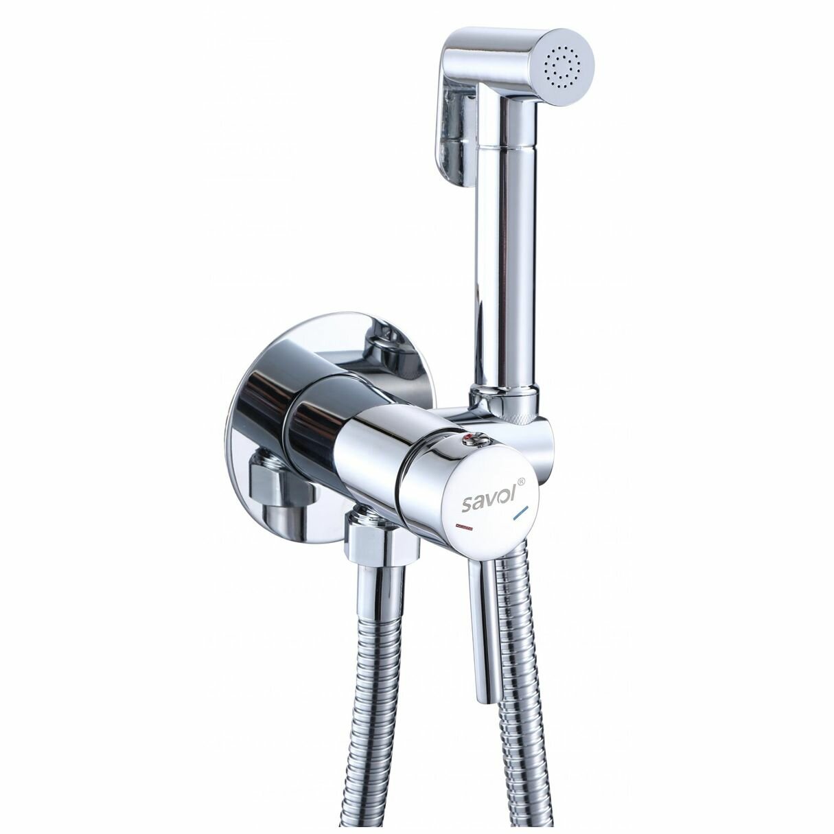 Смеситель для биде Savol S-FXQ003 однорычажный хром с ручным душем для ванной комнаты