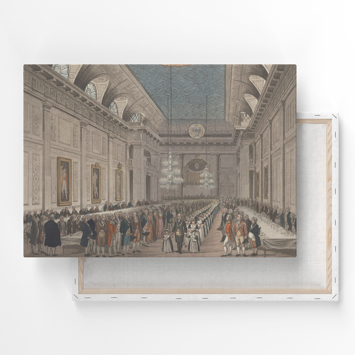Картина на холсте, репродукция / Томас Роулендсон - Freemasons Hall / Размер 40 x 53 см