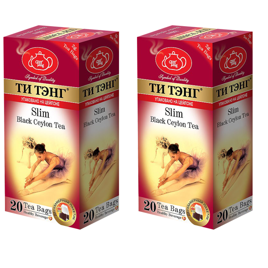 Чай черный Ти Тэнг Слим 20 пакетов 2 штуки