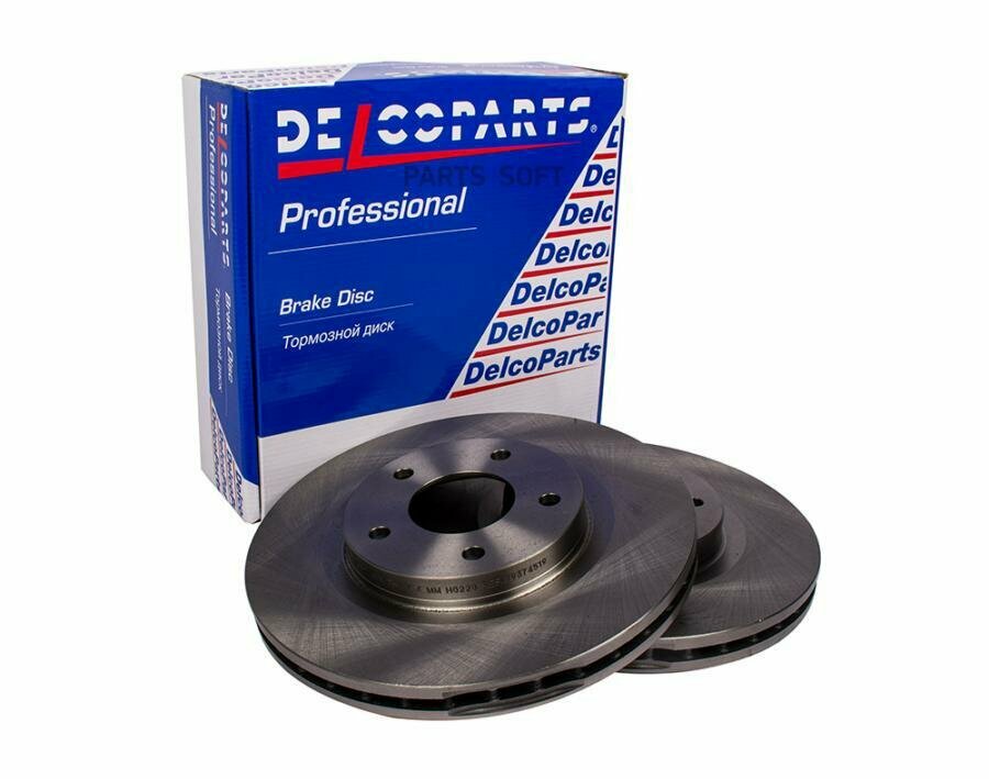 DELCOPARTS 19374519 Диск тормозной передний Mitsubishi OUTLANDER ASX ()