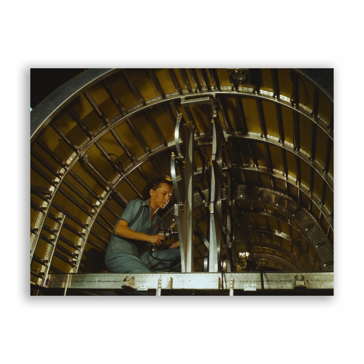 Постер, плакат на бумаге / Ретро фотографии американских рабочих. 1940 год / Размер 40 x 53 см