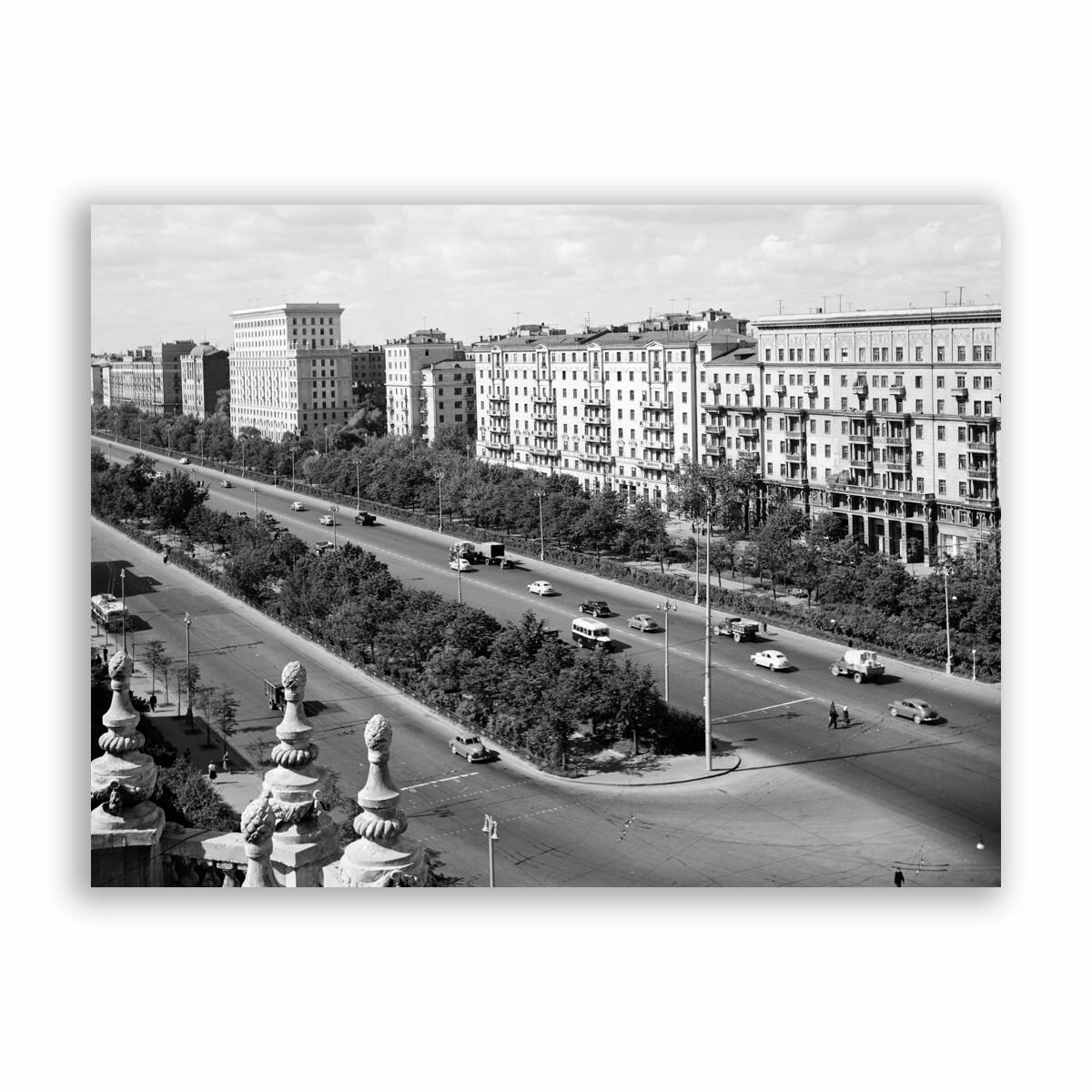 Советский постер, плакат на бумаге / Советские города / Размер 30 x 40 см