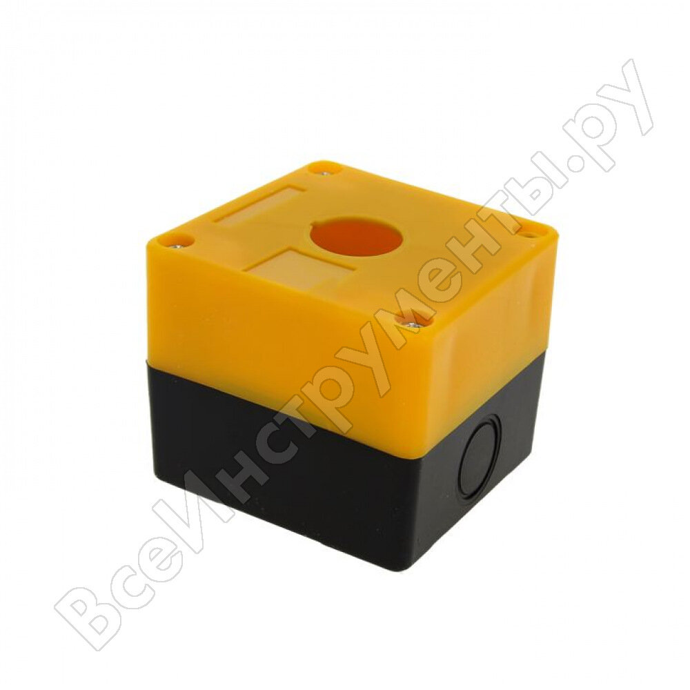 Корпус EKF КП101 1 кнопка желтый cpb-101-o 8530756