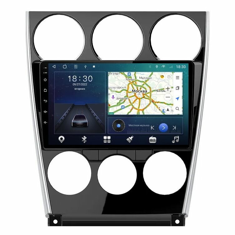 Магнитола CRS-300 Мазда 6 2002-2007 Mazda 6 GG - Android 13 - Процессор 8 ядер - Carplay - DSP 36 полос - 4G(Sim)