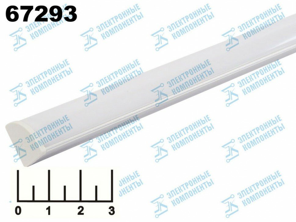 Профиль для светодиодной ленты с рассеивателем угловой SP280/601-2 (SBL-AI16*16мм) 2м