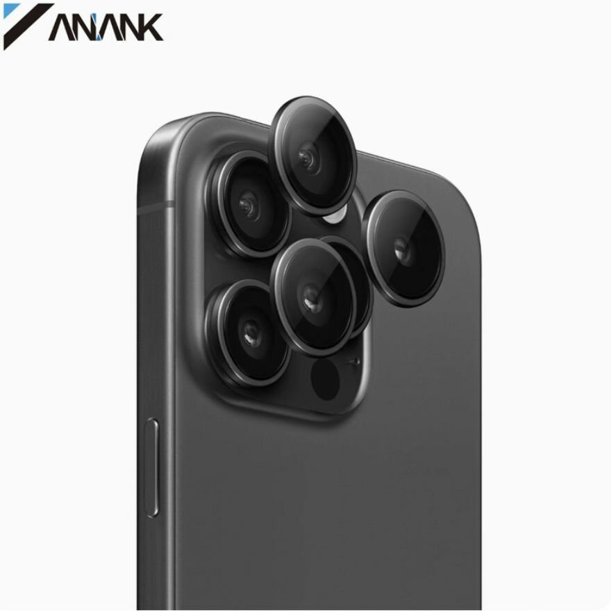 Защитные стекла для iPhone 15 Pro / 15 Pro Max ANANK AR Black Titanium