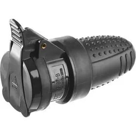 Розетка обрезиненная ЗУБР Профессионал IP44 16A/220В 55187-B