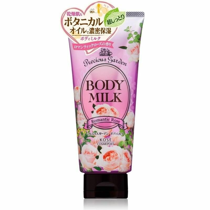 Молочко для тела питательное и увлажняющее Precious Garden Body Milk Romantic Rose с нежным ароматом розы KOSE 200