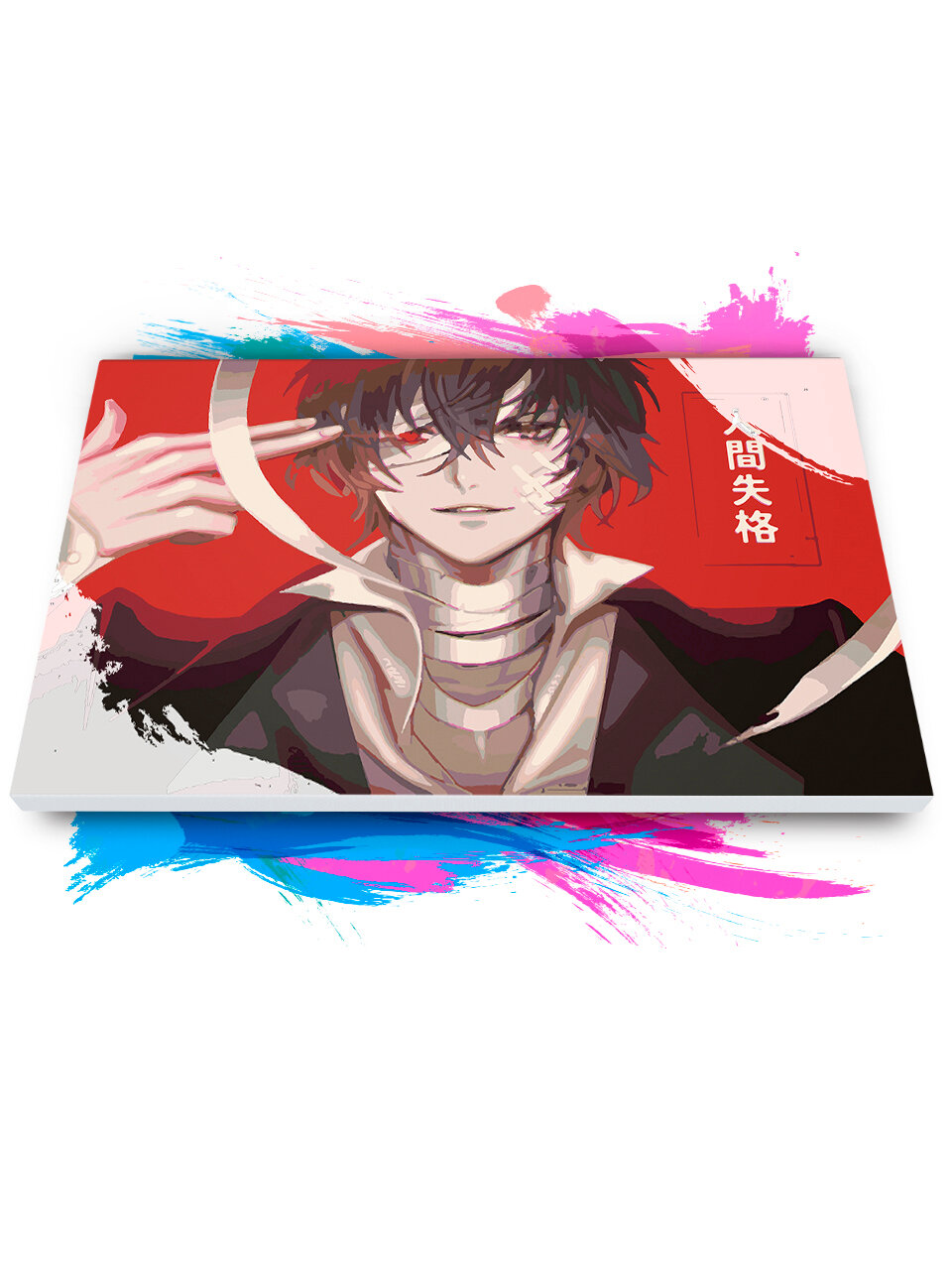 Картина по номерам на холсте Великий из бродячих псов - Дазай Осаму, 60 х 90 см