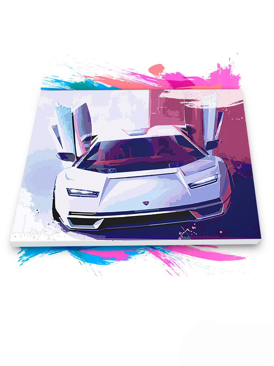 Картина по номерам на холсте Lamborghini Countach 2021, 30 х 40 см