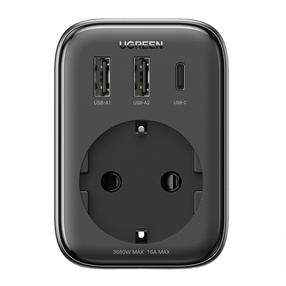 Сетевое зарядное устройство UGREEN CD314 (90613) 2xUSB-A + USB-C, 30 Вт Черный RU