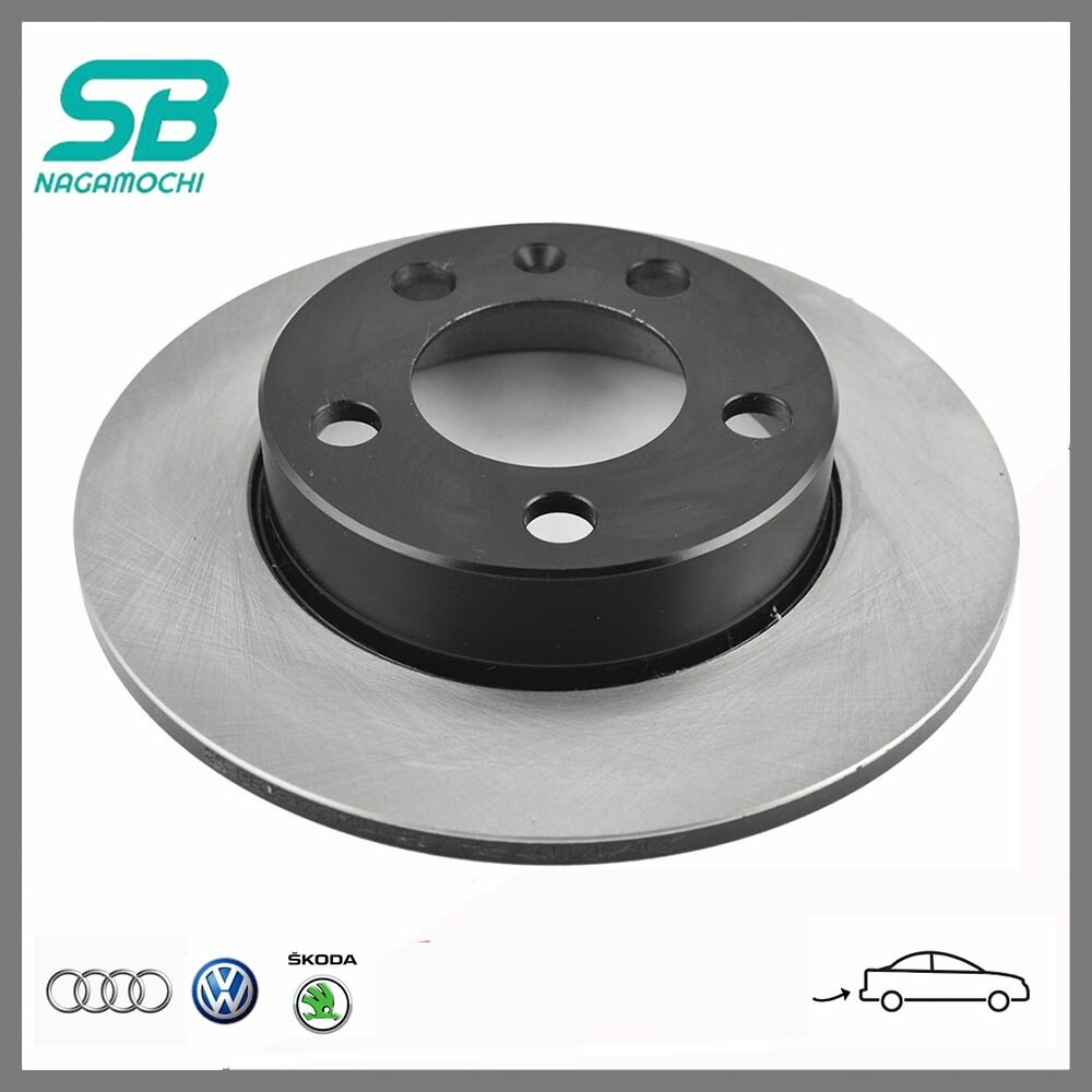 Диск тормозной задний SB NAGAMOCHI BR33122 для а/м Audi A1, A3, TT, Skoda Fabia II, Rapid I, VW Golf, Polo V 230х9