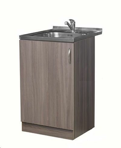 Кухонный модуль 50х60 см Ясень Шимо темный петли слева /стол под мойку 50х60 см /тумба на кухню без мойки