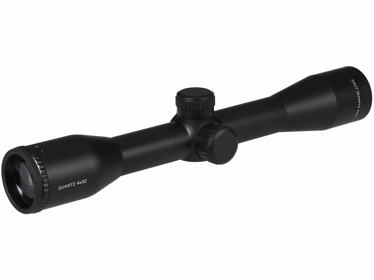 Прицел оптический Gaut Quartz 4x32, сетка 3 (Mil-Dot) нить черный