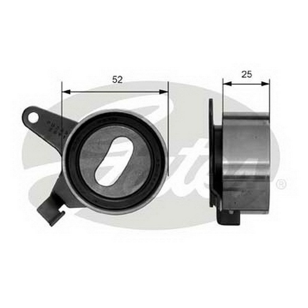 Ролик натяжной ремня грм kia spectra/shuma/sephia ii/rio i/mazda 323 gates t41031