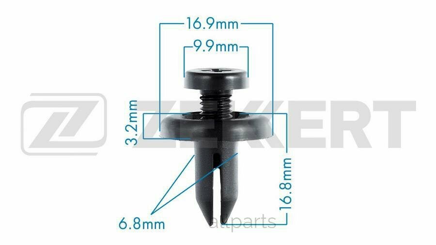 ZEKKERT BE-2678 Клипса крепёжная Honda (миним. кол-во заказа 10 шт)