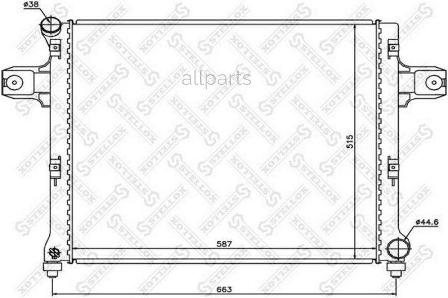 STELLOX 1025634SX радиатор системы охлаждения! \Jeep Grand Cherokee 3.7-6.0i 05-10
