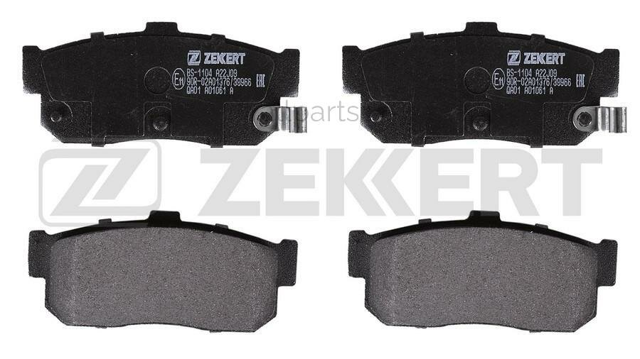 ZEKKERT BS-1104 Колодки торм. диск. задн. Nissan Almera (N15 N16) 95- Maxima (A32 A33) 95- Primera (P11) 96-