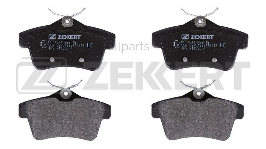 ZEKKERT BS-1944 Колодки торм. диск. задн. Citroen C4 II 11- DS4 11- DS5 11- Peugeot 3008 I-II 09- 308 10- 5008