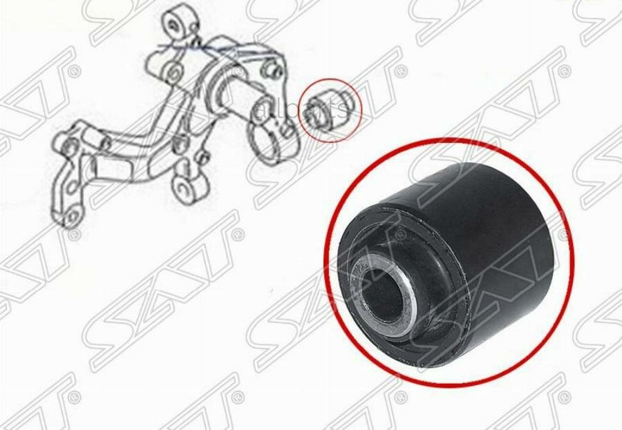 SAT ST-1K0505553A Сайлентблок цапфы Audi A3 03-24 / Q3 11-19
