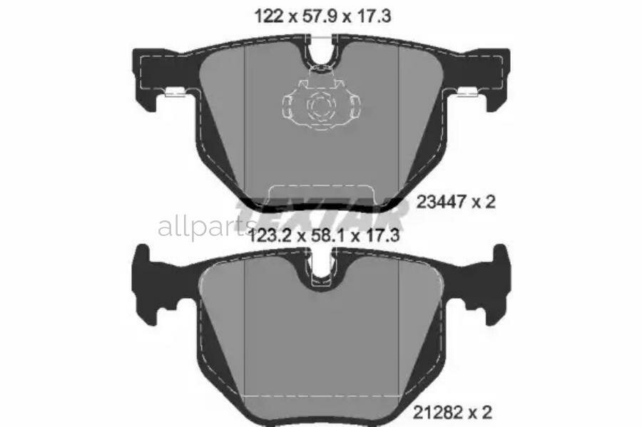 TEXTAR 2344702 Колодки тормозные дисковые к т 4 шт.