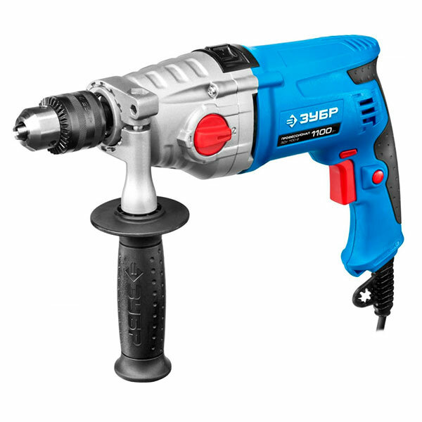 Зубр Дрель ударная двухскоростная "Профессионал" ЗДУ-1100-2 ЭРММ2