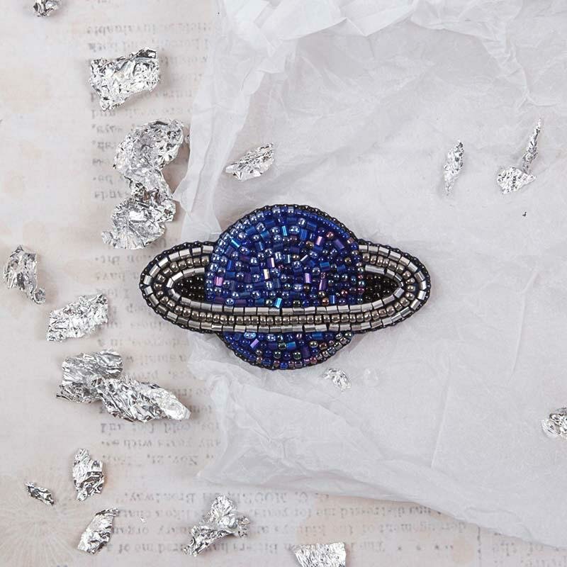 Klart набор для вышивания 10-010 "Брошь. Сатурн"