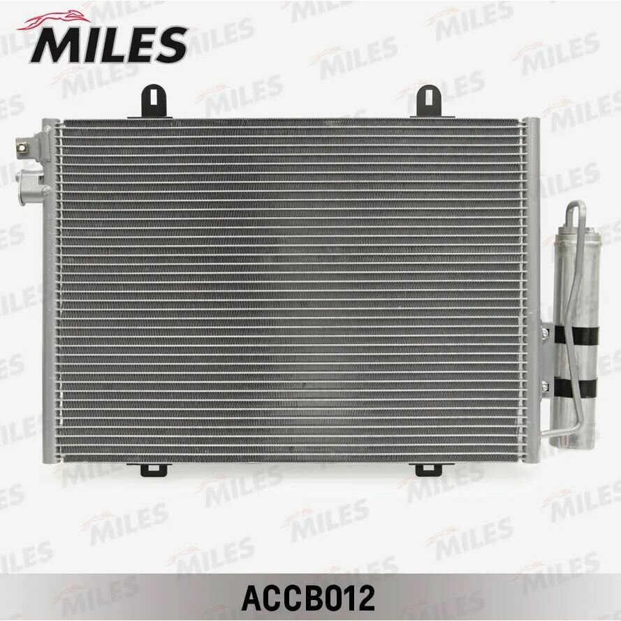 Конденсер радиатора кондиционера MILES ACCB012, для Renault Logan/Megane, металл, пластик