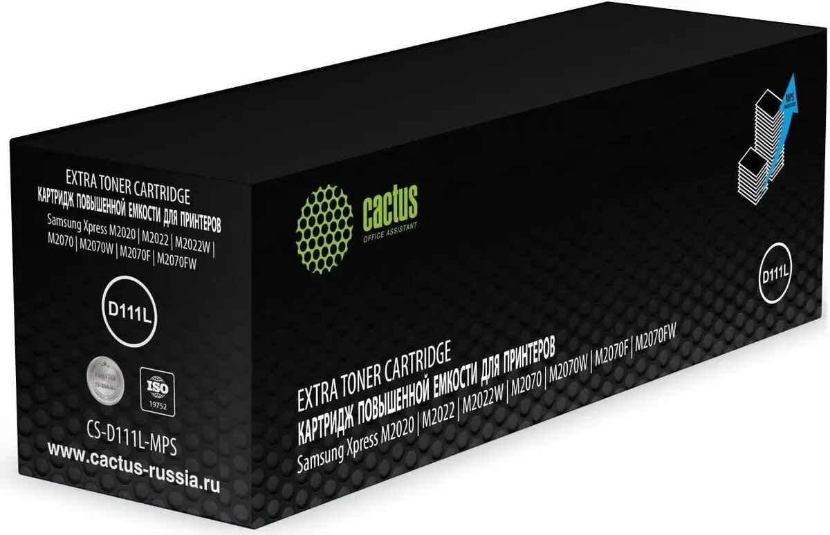 Картридж лазерный Cactus CS-D111L-MPS черный (3000стр.) для Samsung Xpress M2022
