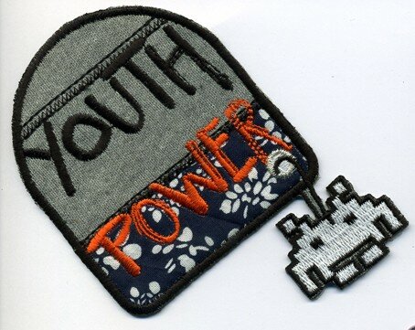 HKM 32591/1SB Термоаппликация "Youth Power", 5 х 8.5 см