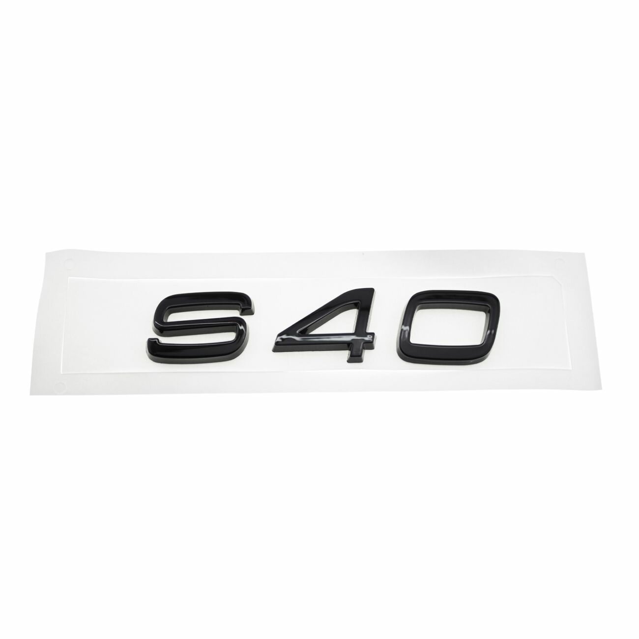 Шильдик на багажник S40 черный глянец