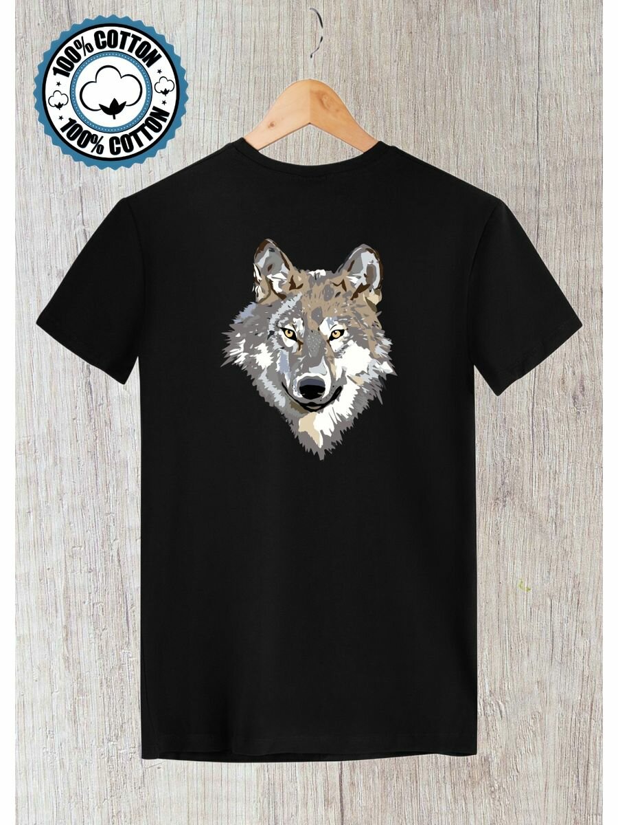 Футболка волк россия сила