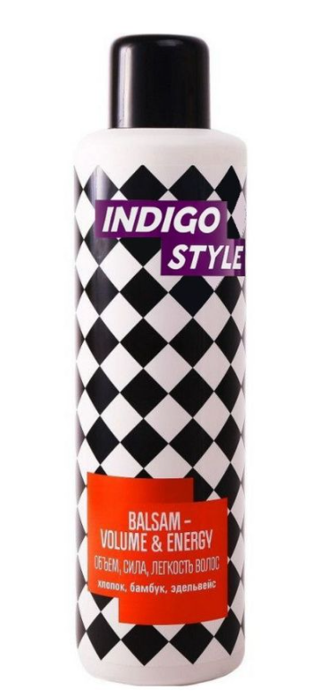 Бальзам для волос Indigo объём, сила, легкость волос, 1000 мл