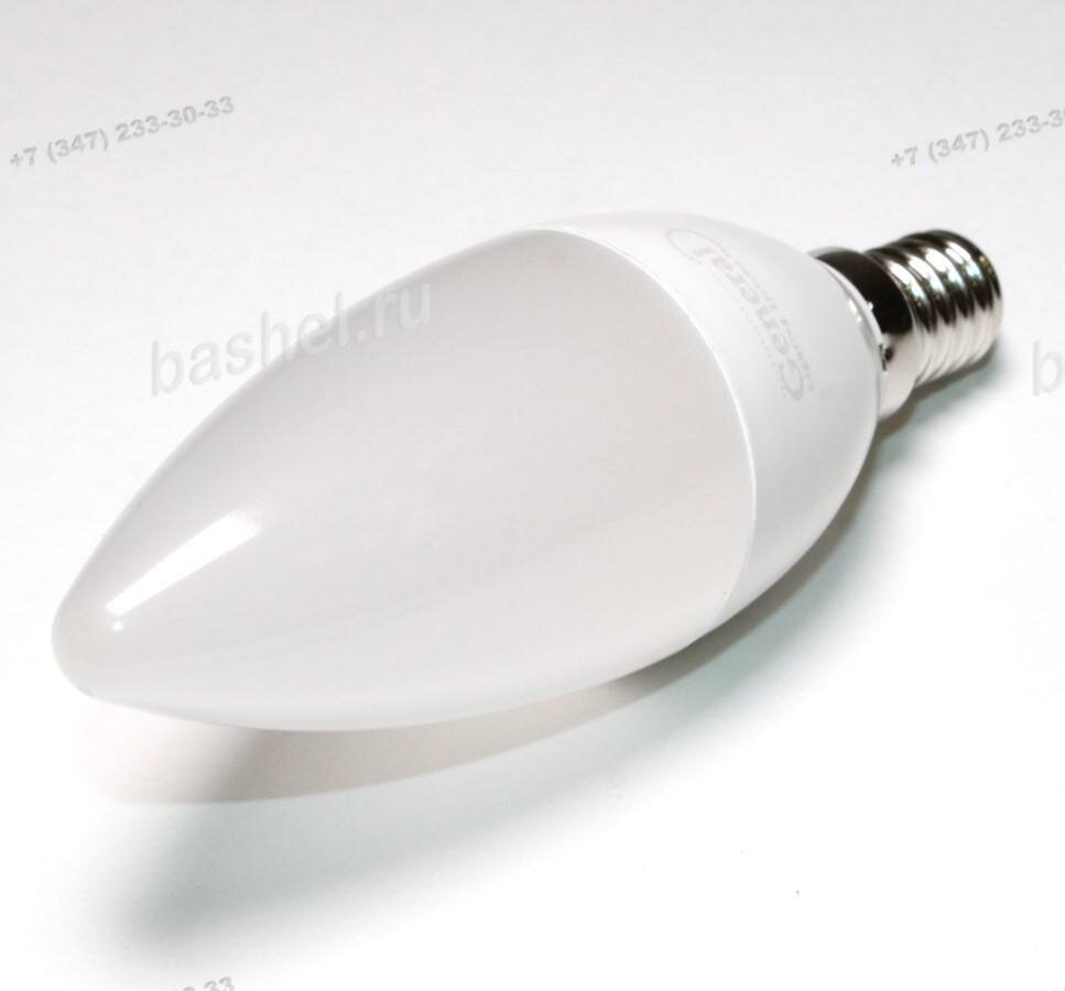 General свеча E14 15W(1010lm)2700K 2K 35х105 пластик/алюм GLDEN-CF-15-230-E14-2700 661095, Лампа светодиодная