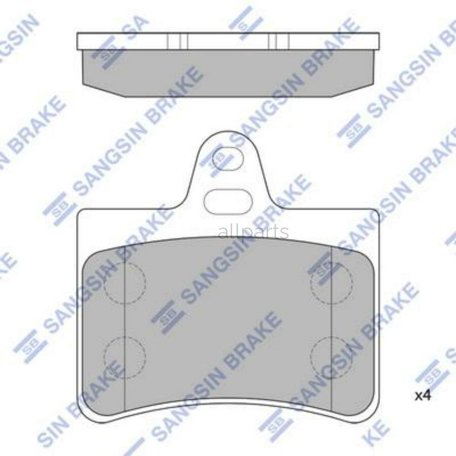 SANGSIN BRAKE SP4147 Колодки торм. дисковые Hi-Q CITROEN C5 I 01-04 R