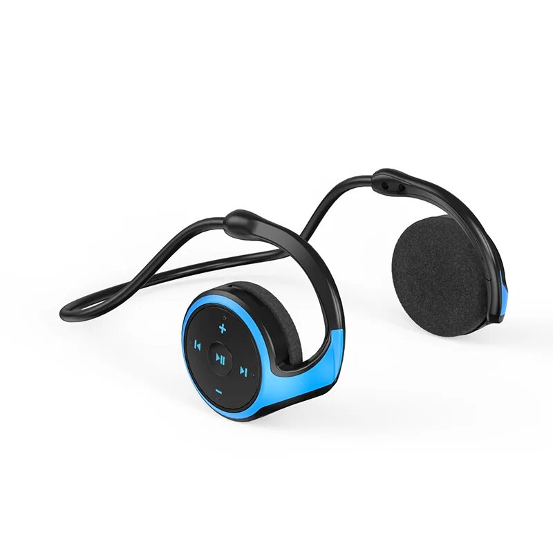 Беспроводные спортивные наушники Bluetooth MP3-плеер FM-радио Blue