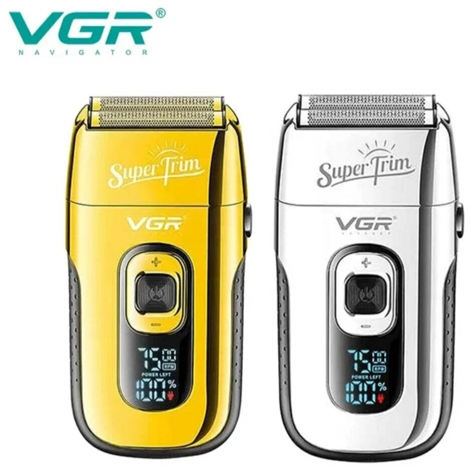 Профессиональная бритва шейвер для бороды VGR V-332, мужской триммер для бритья, бытовая техника для стрикжи, красота и здоровье