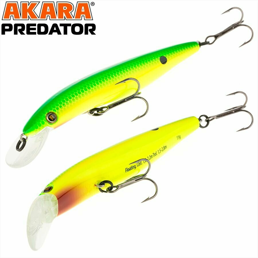 Воблер Akara Predator 100F 11гр. (2/5 oz 3,9 in) A31