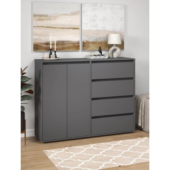 Комод Letta City New универсальный Серый Графит 1402х1083(h)х394