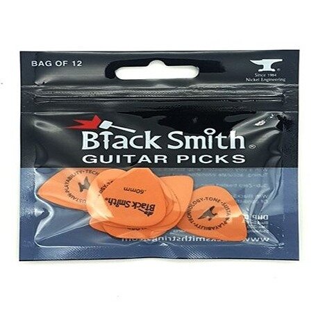 Набор медиаторов 12шт. BlackSmith Standard Picks SDP006OE-LH Light Heavy 0.6mm Orange