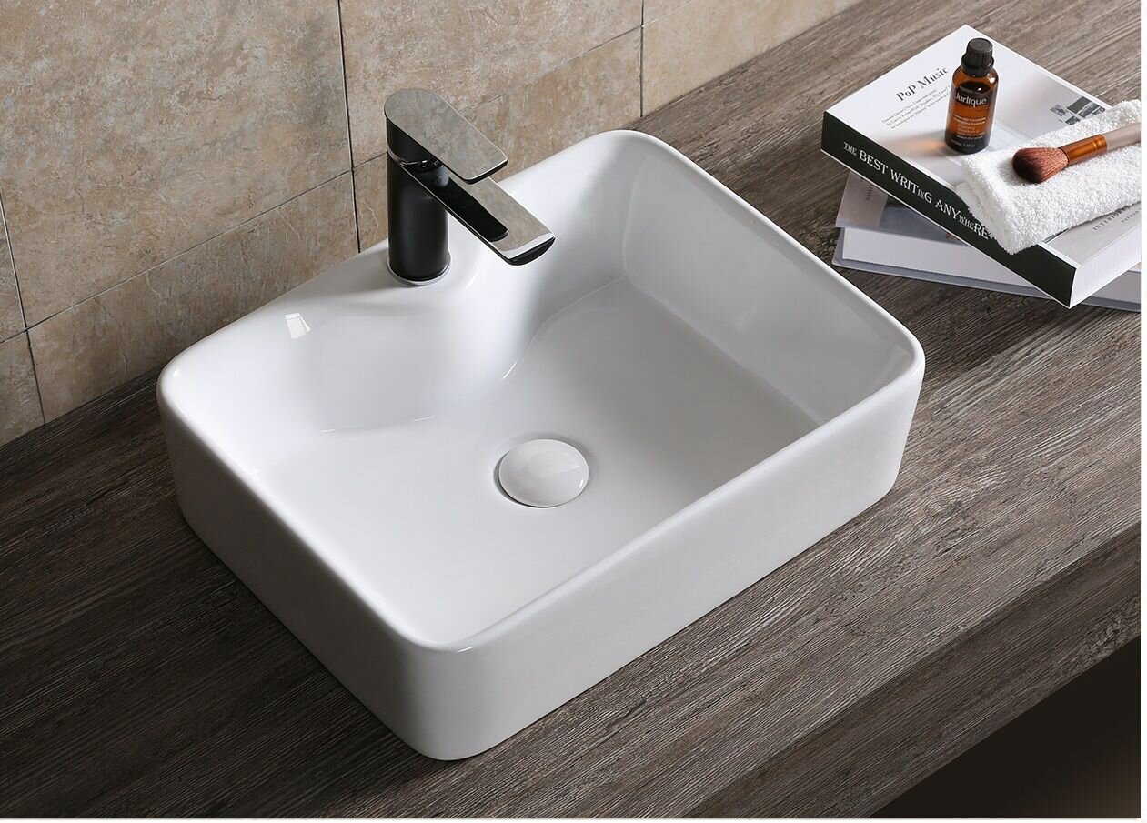 Раковина Ceruttispa CR7051 накладная (480х370х130) белая