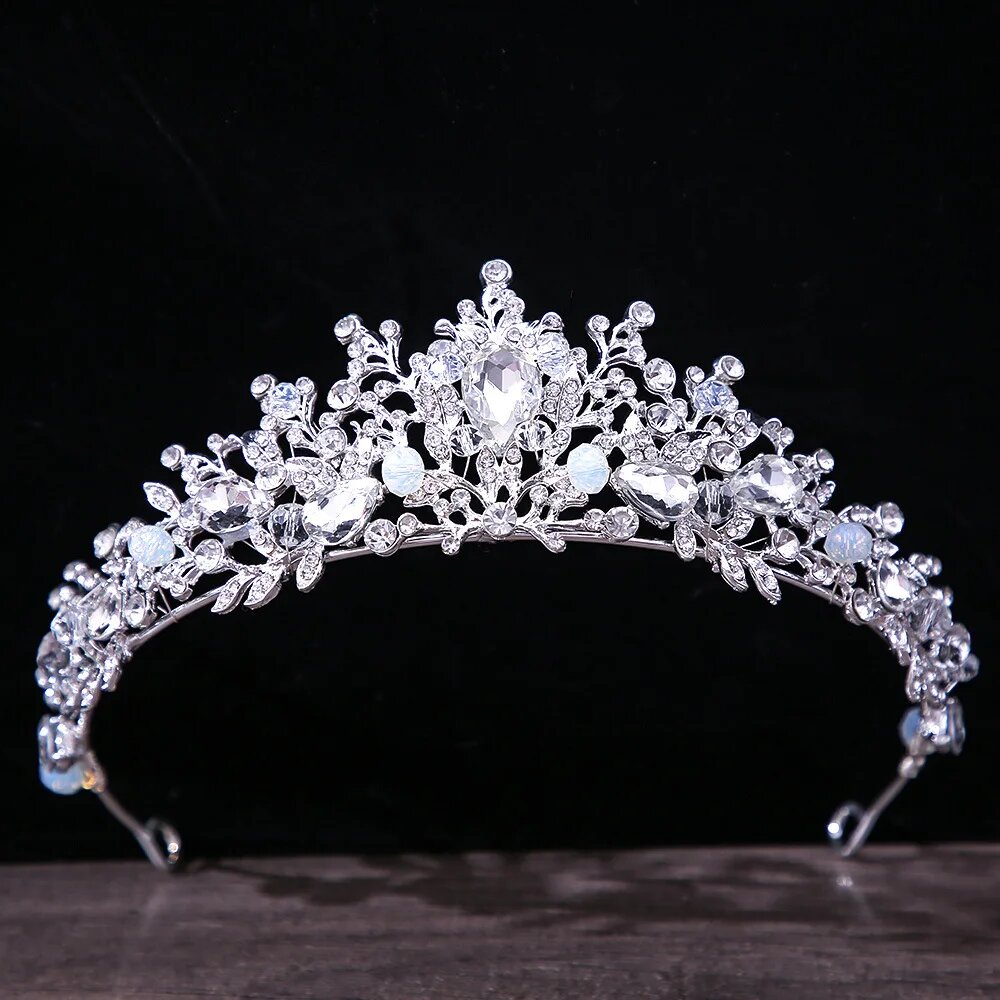 Хрустальная тиара Silver Color Style W